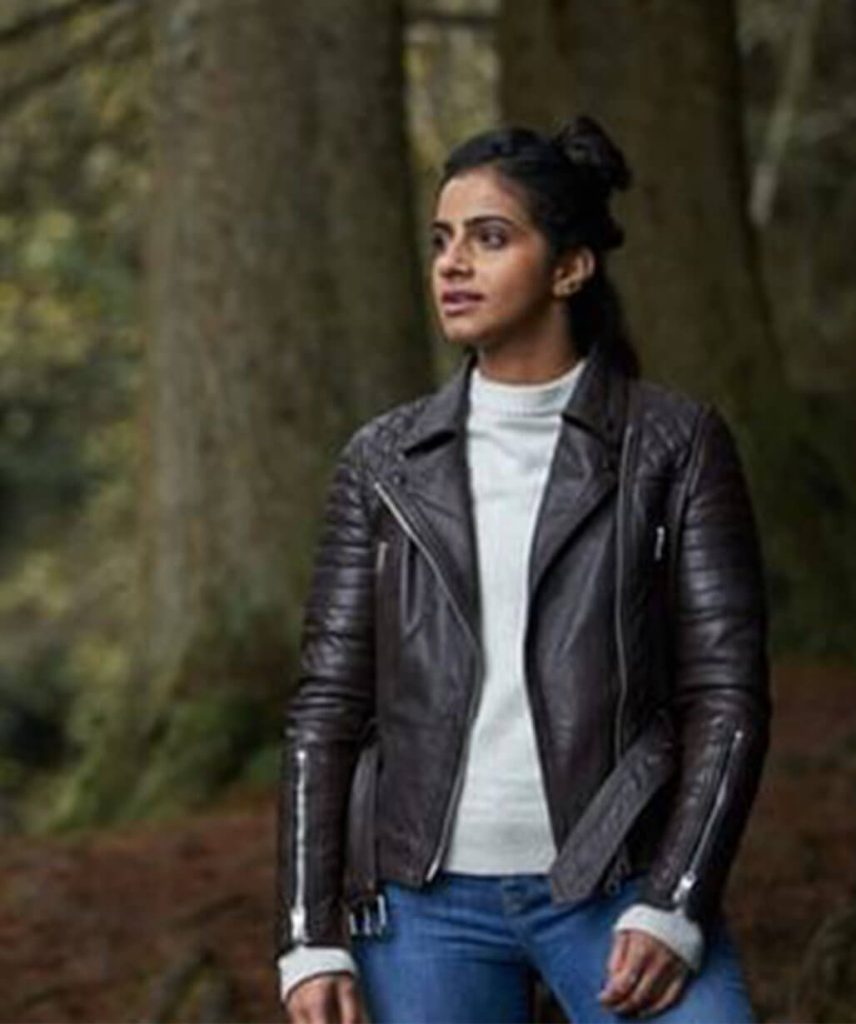 Yaz Khan Doctor Who Black Biker Jacket