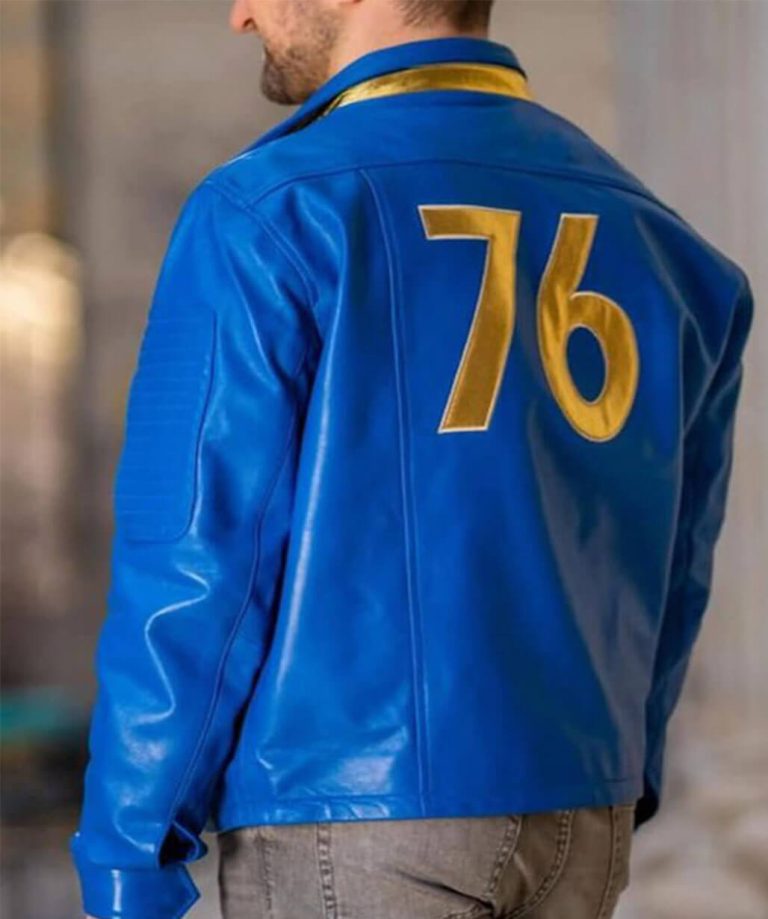 76 Fallout Blue Leather Jacket