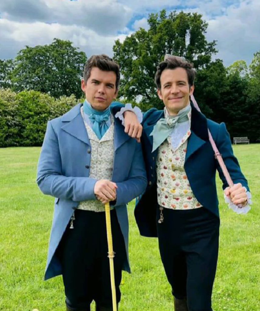 Bridgerton S3 Colin Bridgerton Blue Wool Coat