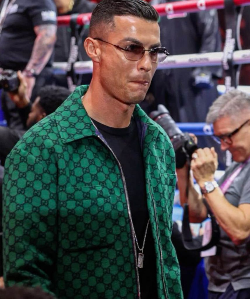 Cristiano Ronaldo Green Wool Jacket