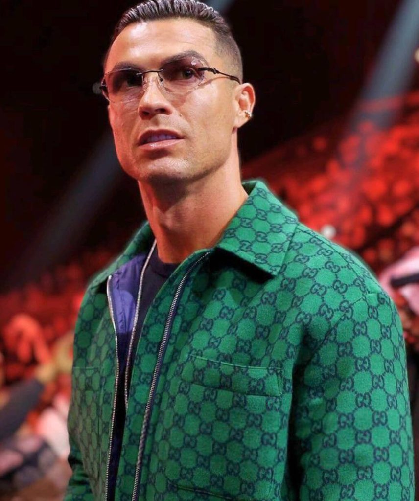 Cristiano Ronaldo Green Wool Jacket
