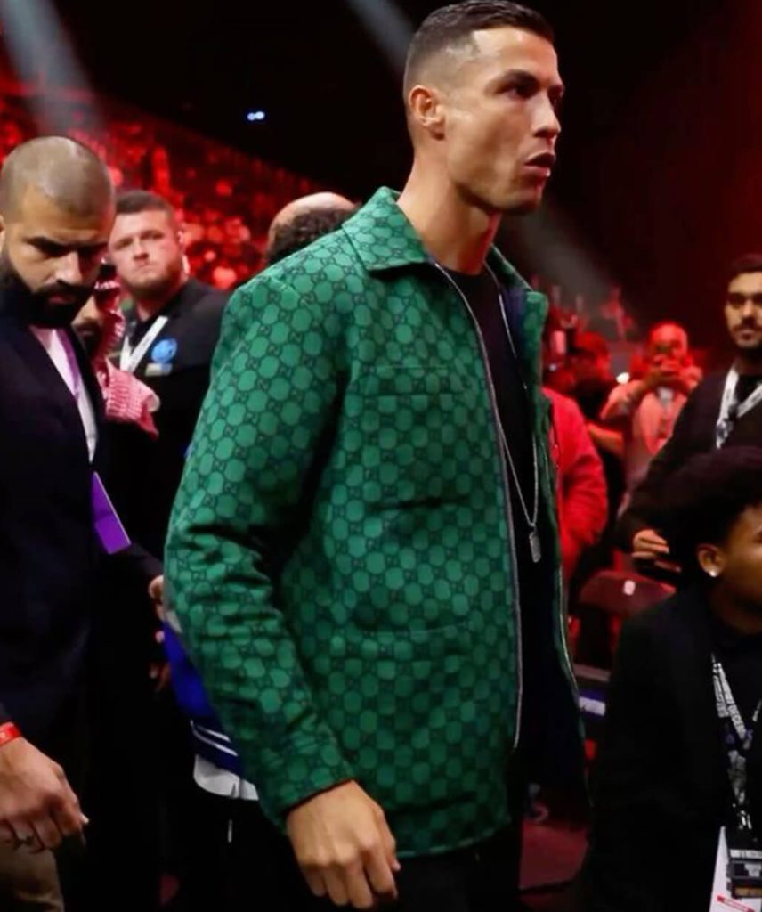 Cristiano Ronaldo Green Wool Jacket