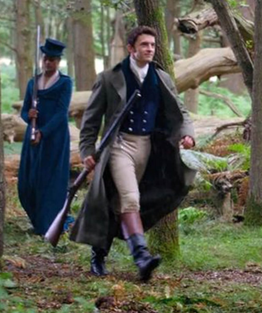 Lord Anthony Bridgerton Grey Wool Coat