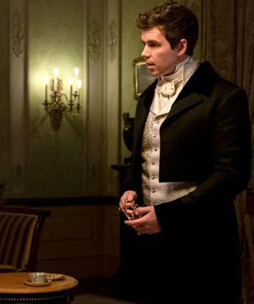 Luke Newton Bridgerton Colin Bridgerton Black Tailcoat