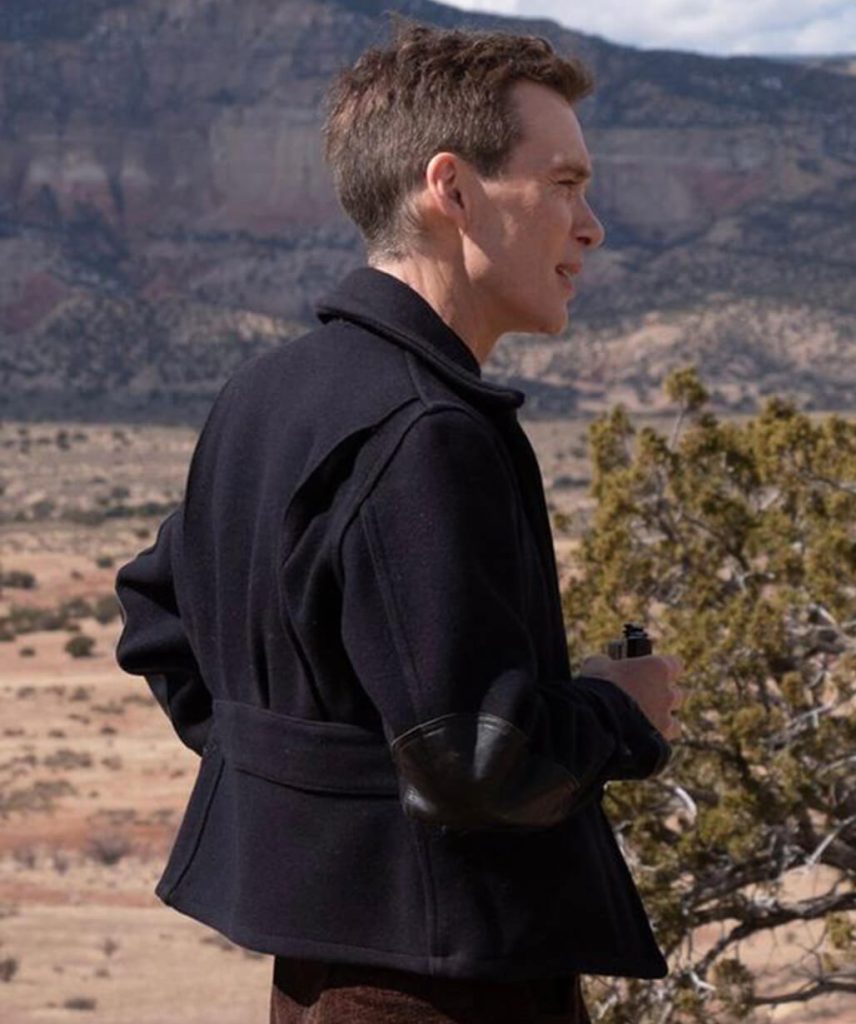 Oppenheimer Cillian Murphy Black Wool Jacket