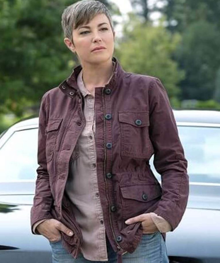 Supernatural Kim Rhodes Maroon Cotton Jacket