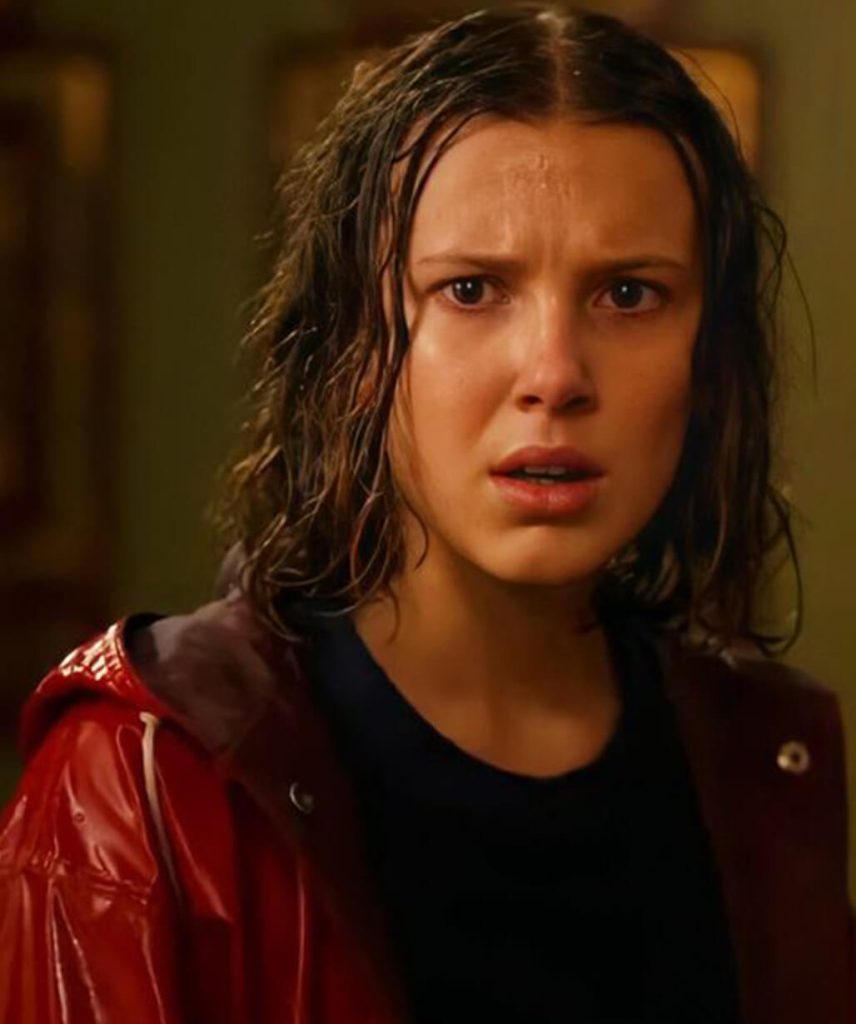 Eleven Stranger Things Red PU Leather Coat