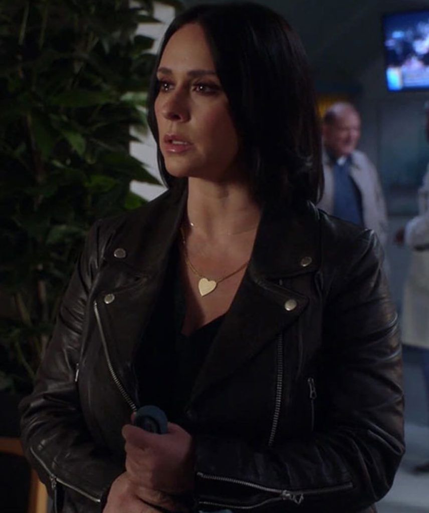 9-1-1 Jennifer Love Hewitt Black Leather Jacket