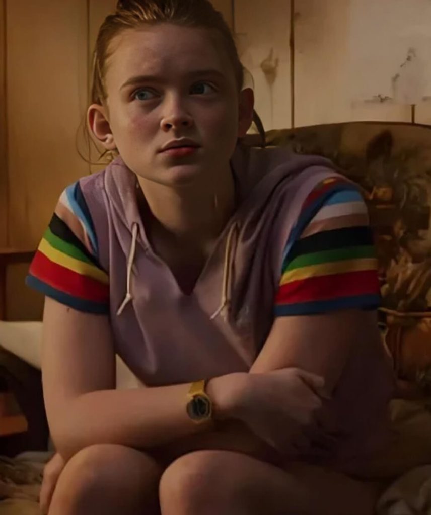 Max Mayfield Stranger Things S4 Sleeveless Purple Hoodie