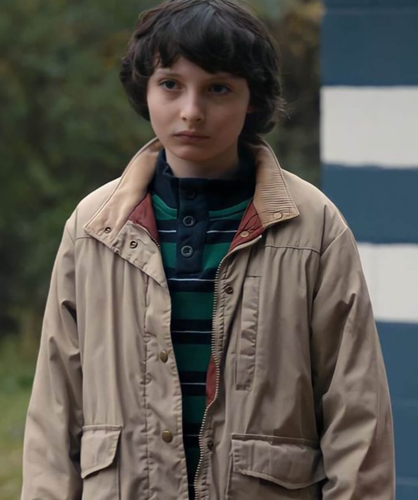 Mike Wheeler Stranger Things Cotton Off White Jacket