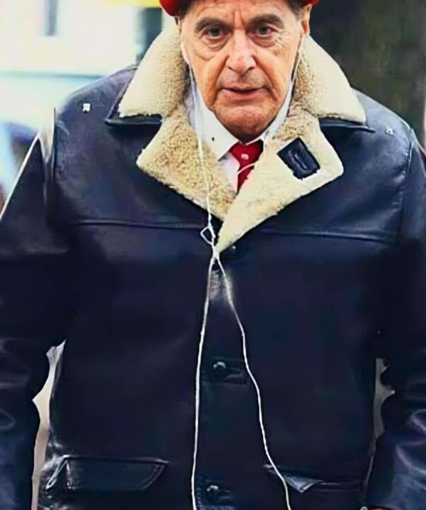 The Irishman Jimmy Hoffa Black Leather Jacket