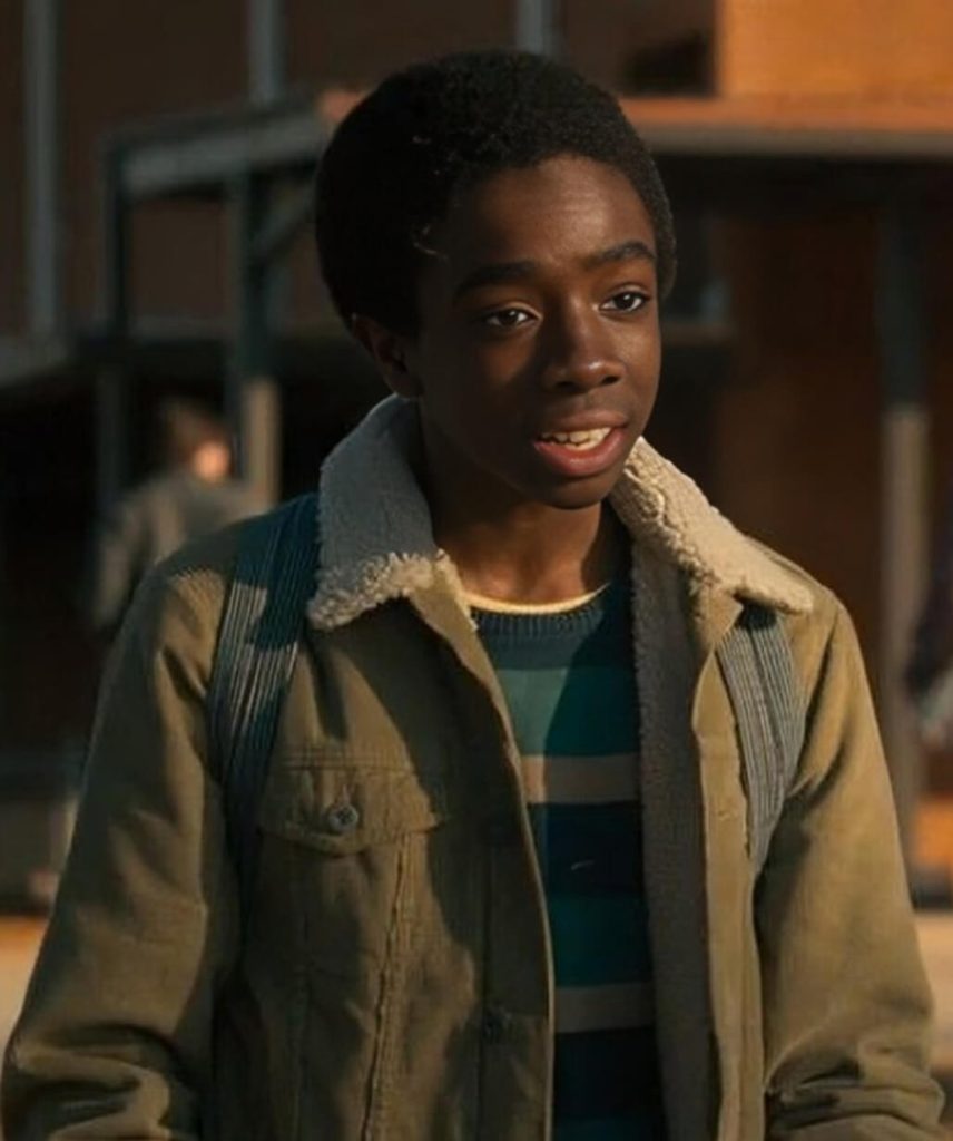 Stranger Things Lucas Sinclair Green Trucker Jacket