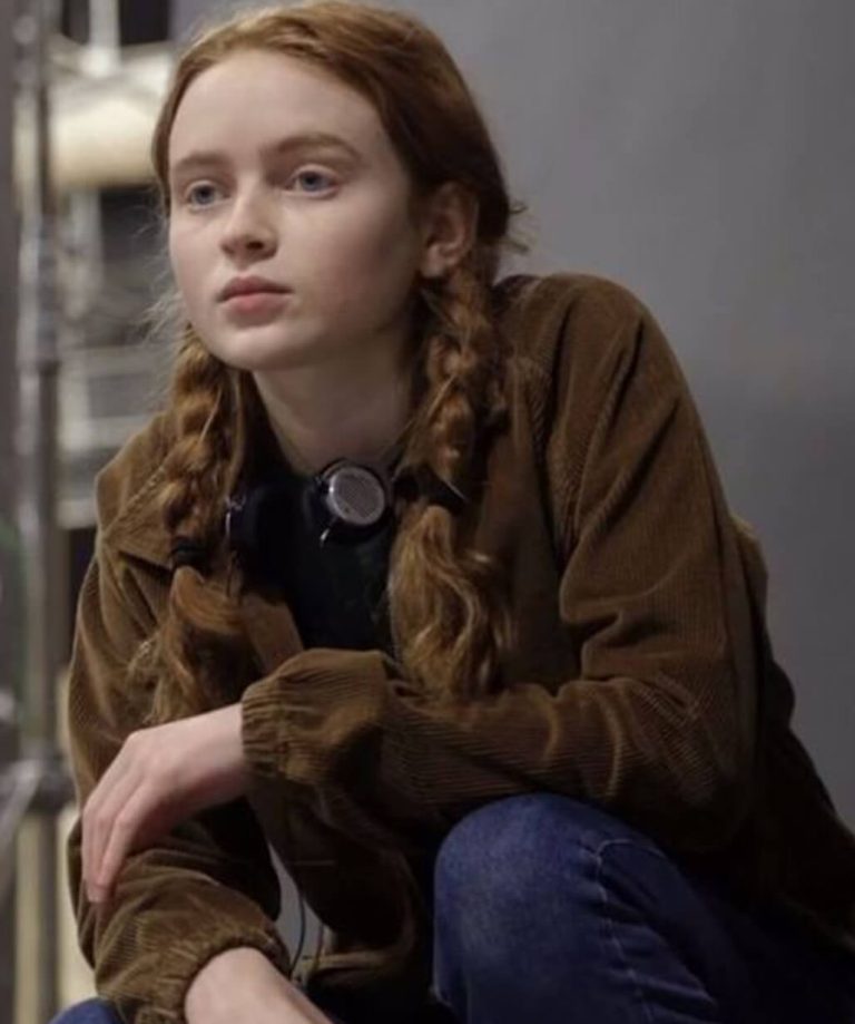 Stranger Things S4 Max Mayfield Brown Corduroy Jacket