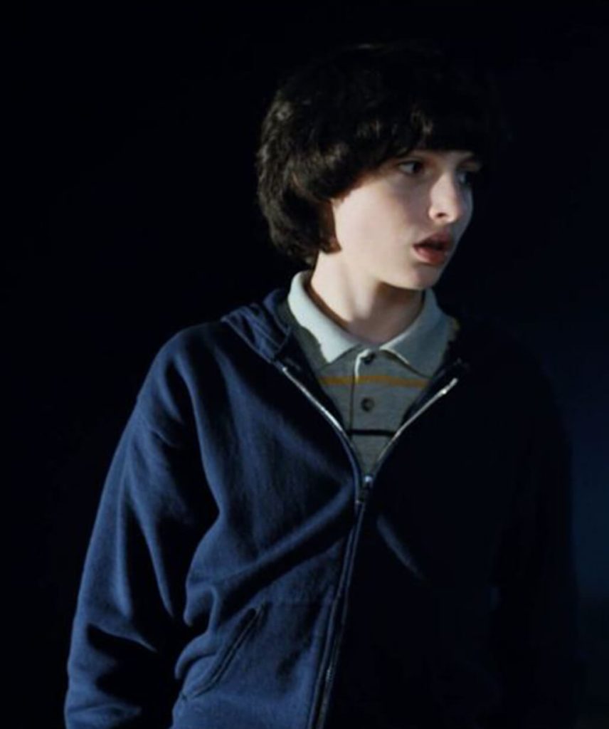 Stranger Things Mike Wheeler Blue Fleece Hoodie