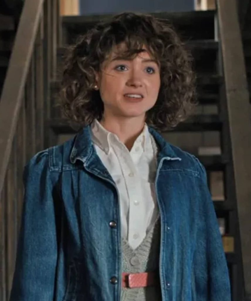 Stranger Things S4 Nancy Wheeler Blue Denim Jacket