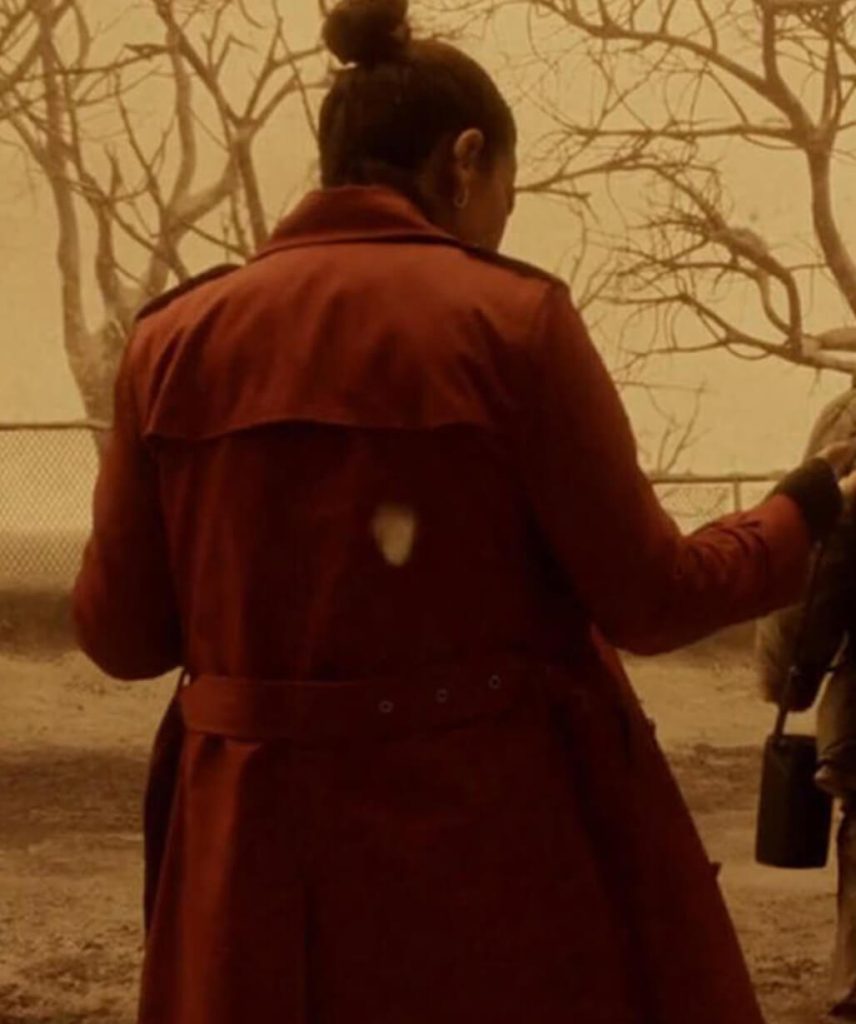 Amanda Lucas Dark Matter Red Cotton Coat