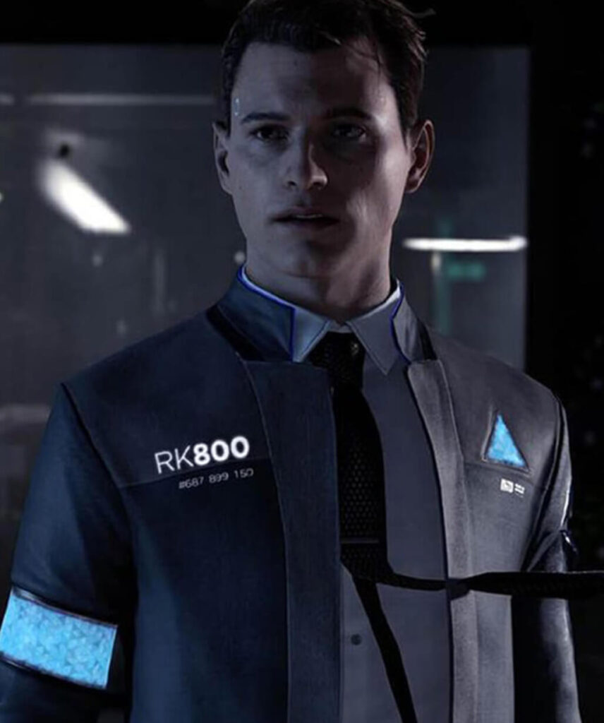 Connor Detroit: Become Human Black Leather Jacket
