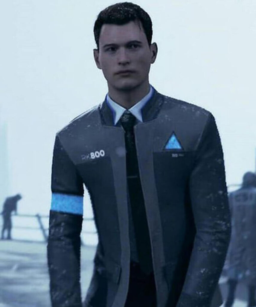 Connor Detroit: Become Human Black Leather Jacket