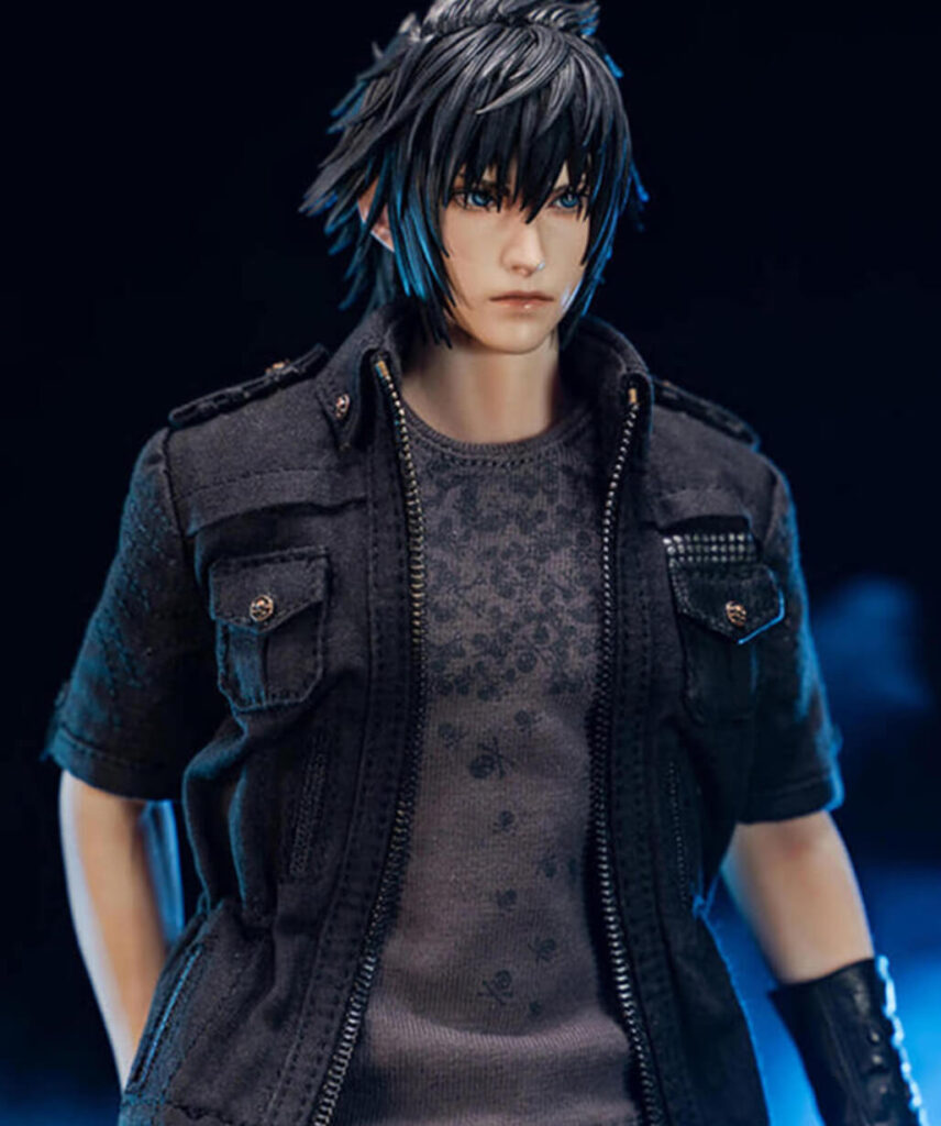 Final Fantasy XV Noctis Lucis Caelum Black Leather Jacket