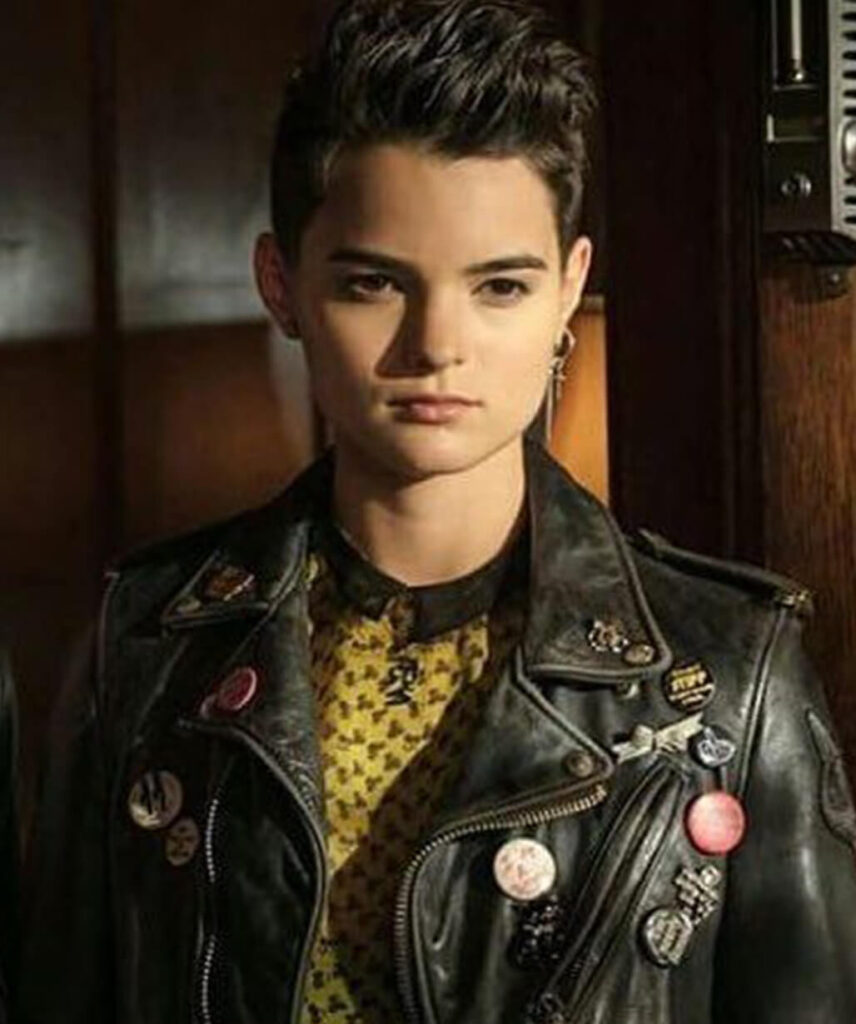 Negasonic Teenage Deadpool & Wolverine 2024 Black Biker Jacket