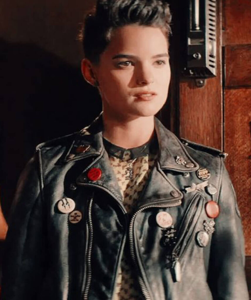 Negasonic Teenage Deadpool & Wolverine 2024 Black Biker Jacket