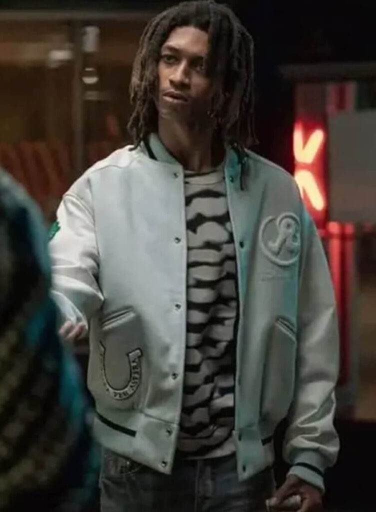 Power Book IV Force Darnell Mcdowell White Varsity Jacket