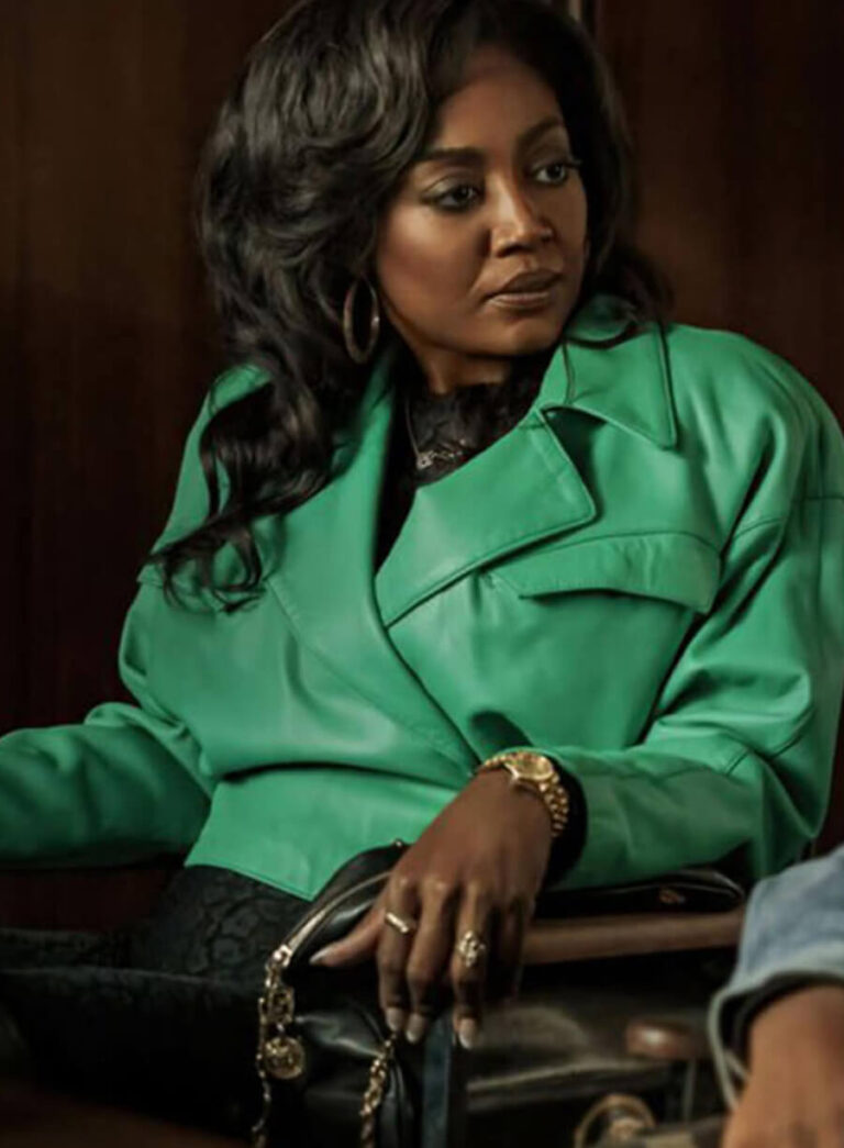 Power Book III: Raising Kanan Raquel Thomas Green Faux Leather Jacket