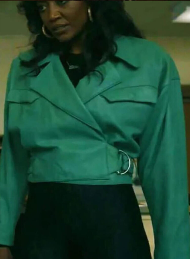 Power Book III: Raising Kanan Raquel Thomas Green Faux Leather Jacket