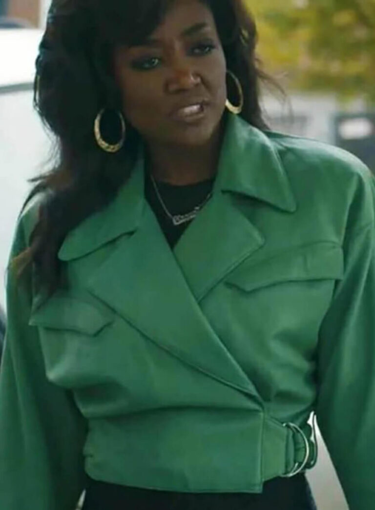 Power Book III: Raising Kanan Raquel Thomas Green Faux Leather Jacket