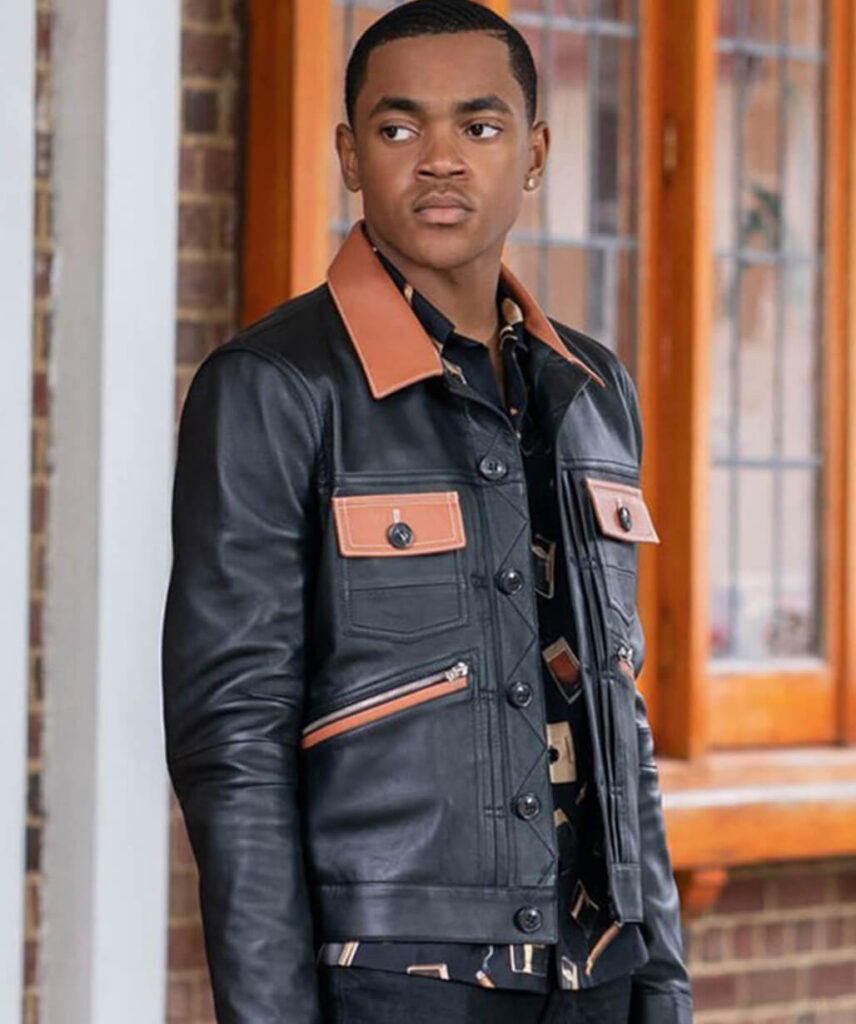 Tariq St. Patrick Power Book II: Ghost Black Leather Jacket