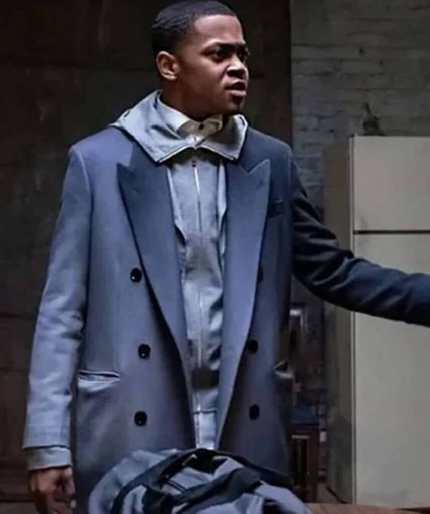 Tariq St. Patrick Power Book II Ghost Grey Trench Coat