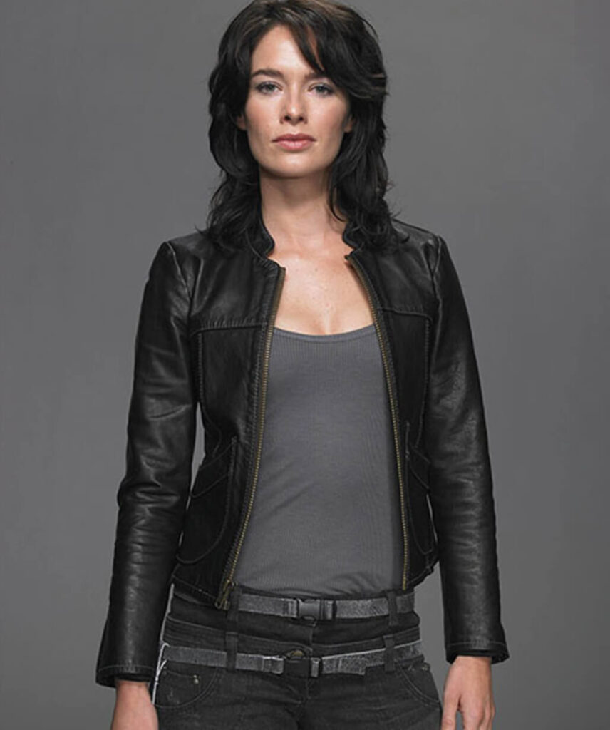 Lena Headey Terminator: The Sarah Connor Chronicles Black Leather Jacket