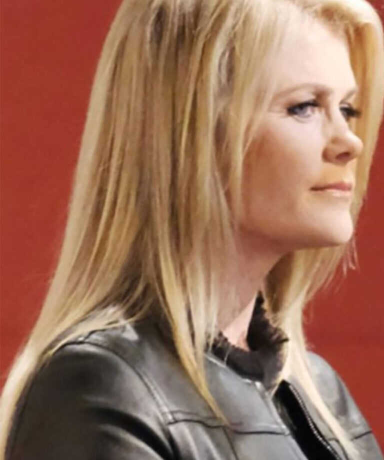Alison Sweeney Days of Our Lives Black Leather Jacket