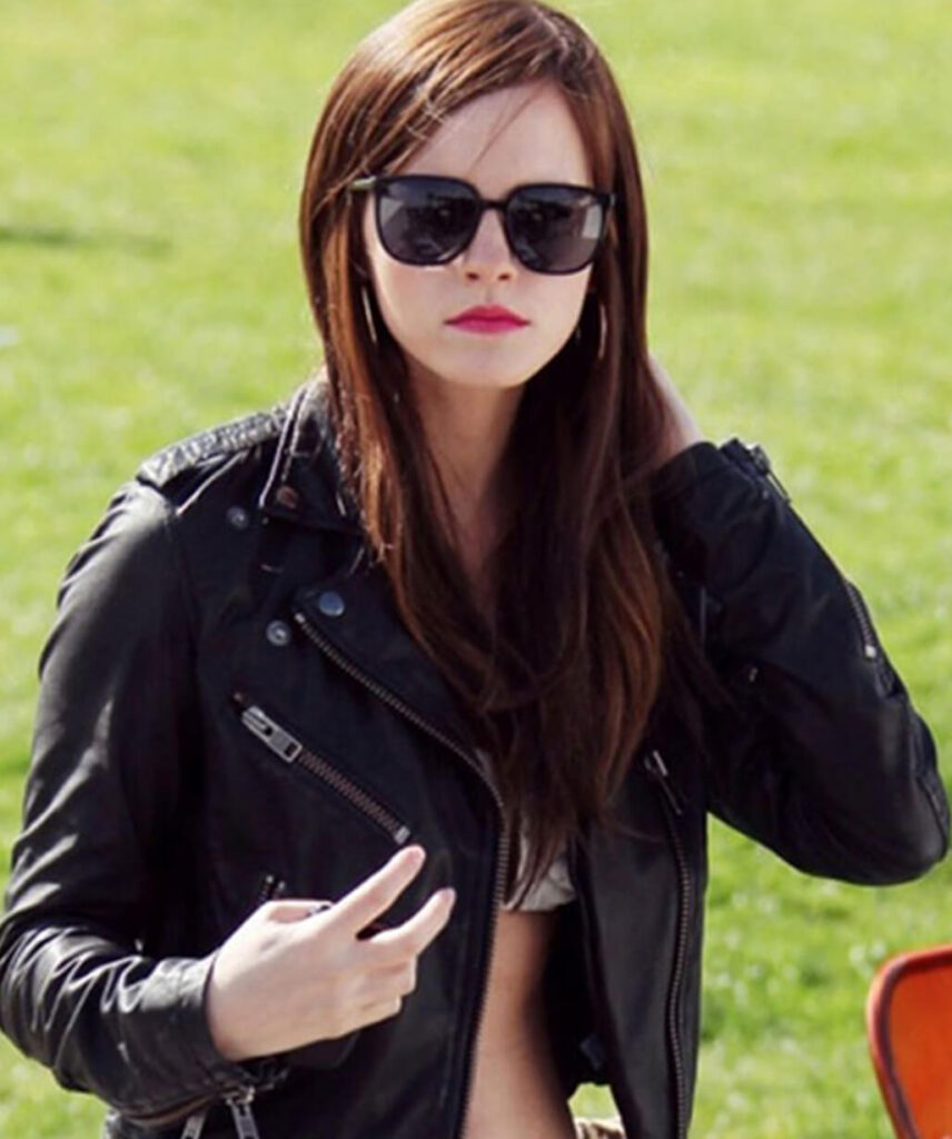 Emma Watson The Bling Ring Nicki Black Biker Leather Jacket