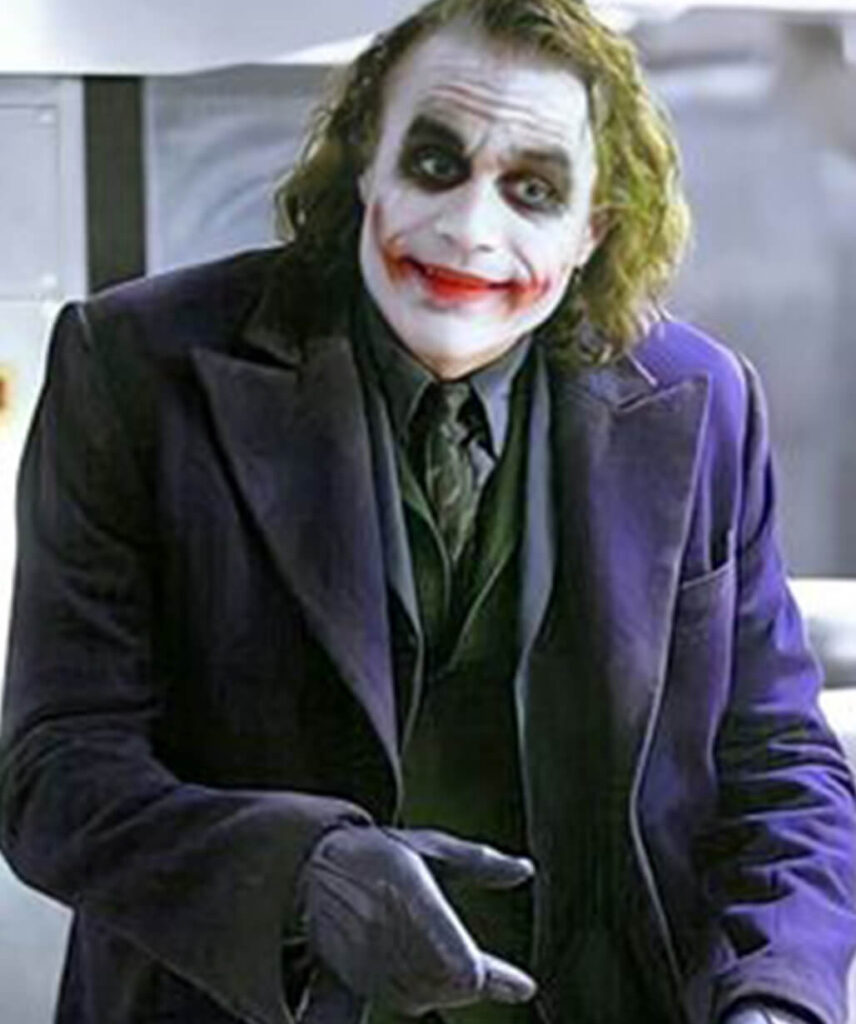 Joker The Dark Knight Heath Ledger Purple Coat