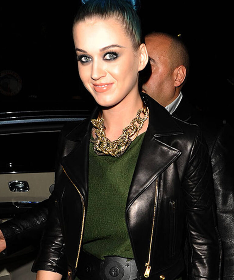 Katy Perry Black Leather Jacket