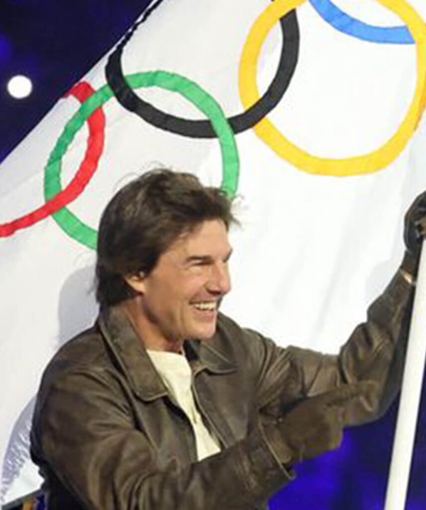 Paris Olympics 2024 Tom Cruise Brown Jacket