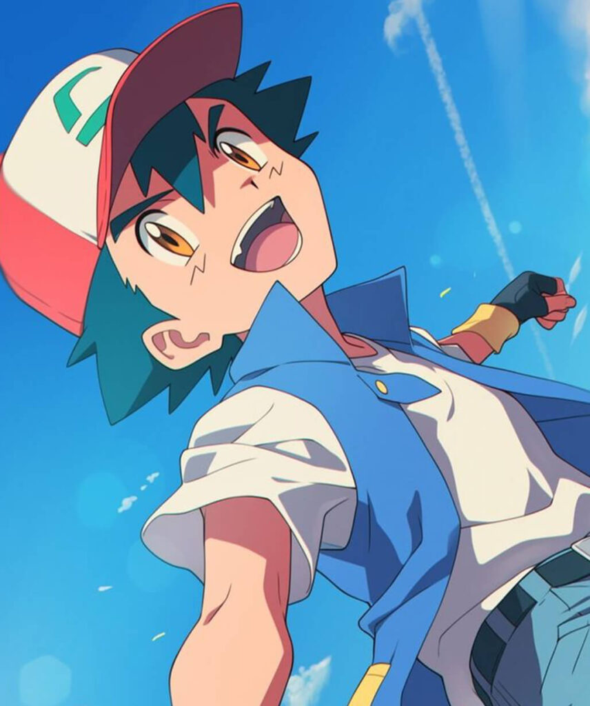 Pokemon Satoshi Blue Leather Vest