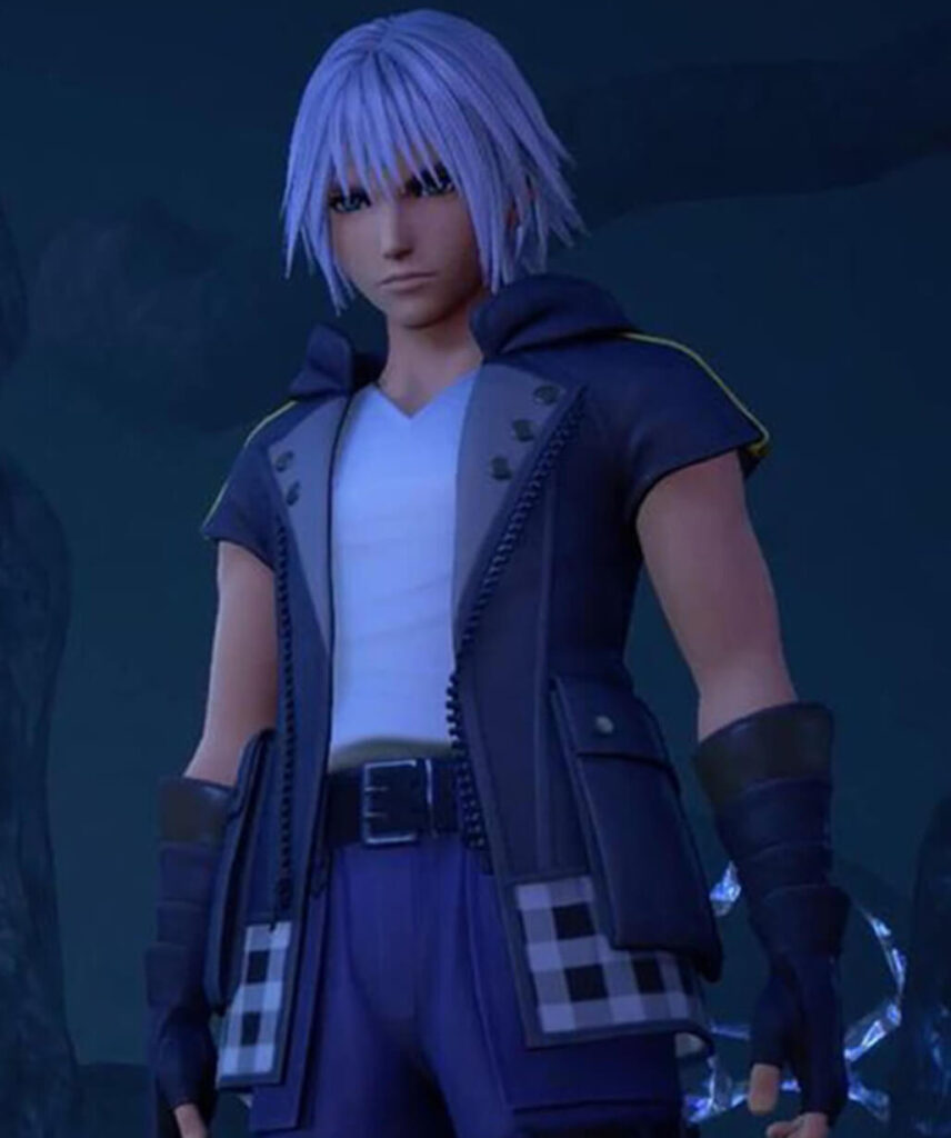 Riku Kingdom Hearts III Black Leather Jacket