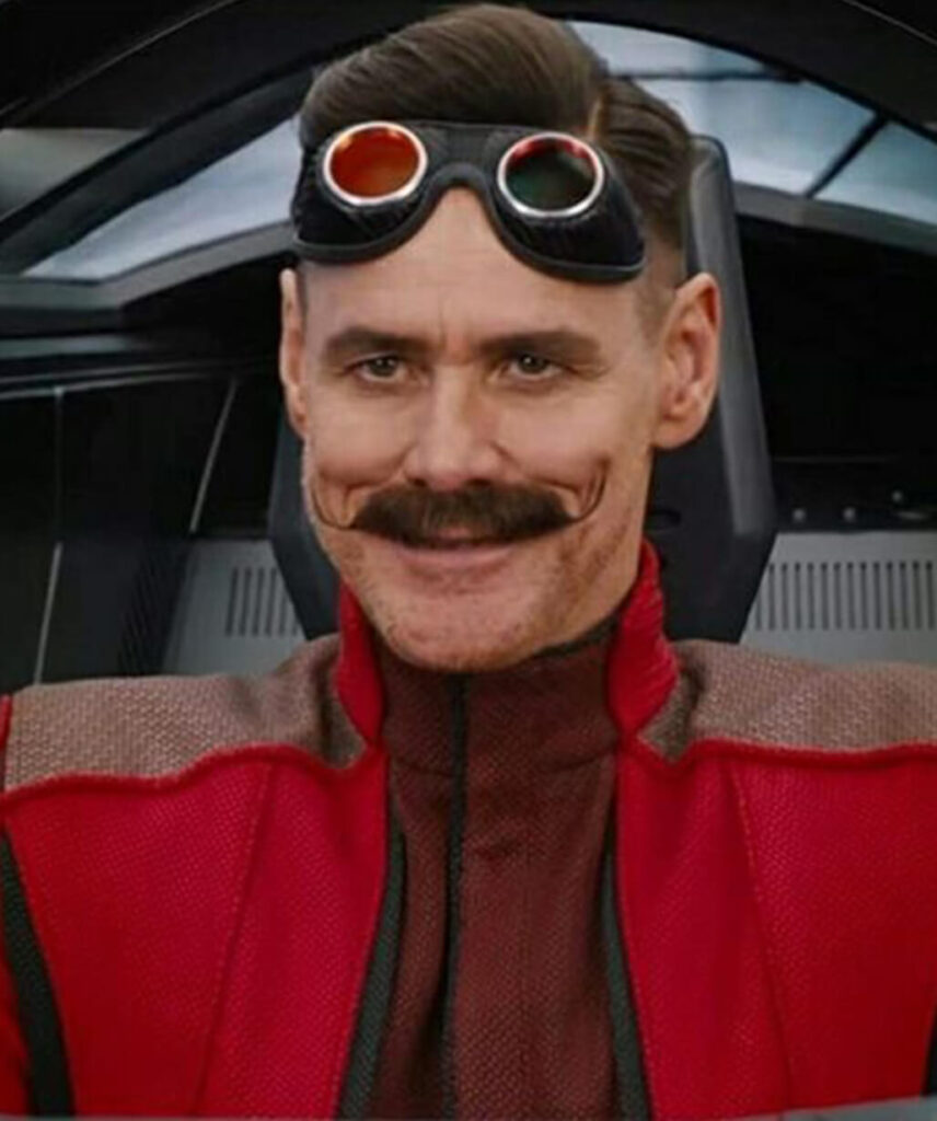 Jim Carrey Sonic the Hedgehog Dr Eggman Red Jacket