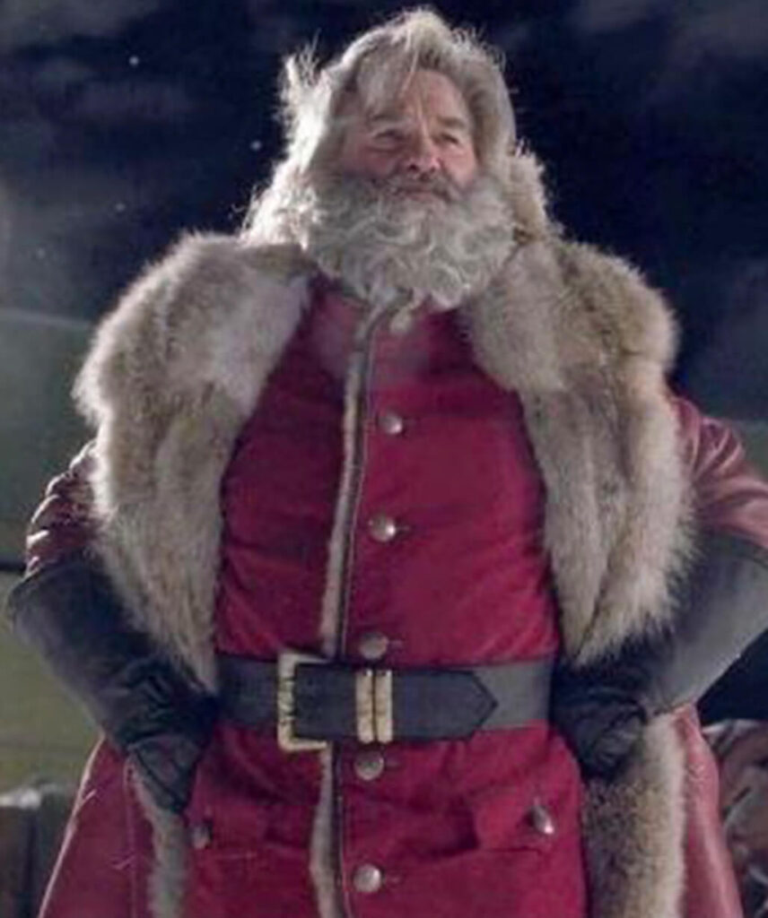 The Christmas Chronicles Santa Claus Red Shearling Fur Coat