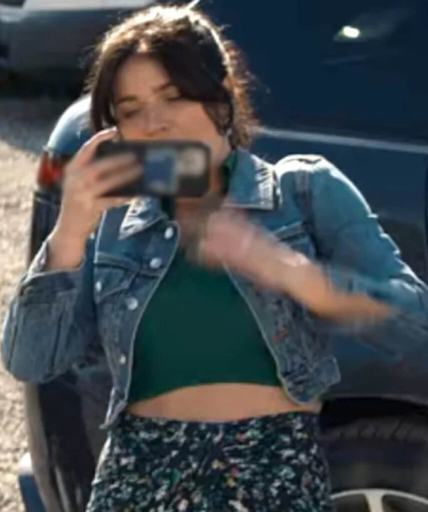 Eve Hewson The Perfect Couple S1 Amelia Sacks Denim Jacket
