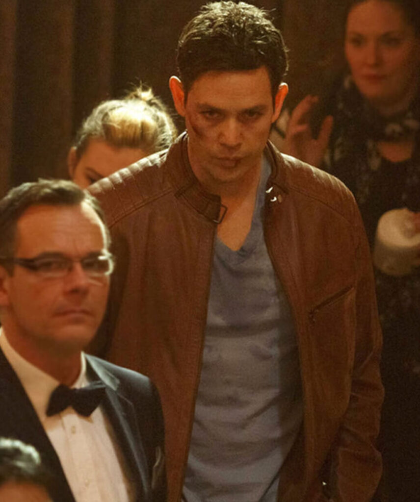 Kevin Alejandro Lucifer S1 Dan Brown Leather Jacket