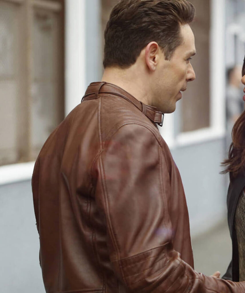 Kevin Alejandro Lucifer S1 Dan Brown Leather Jacket