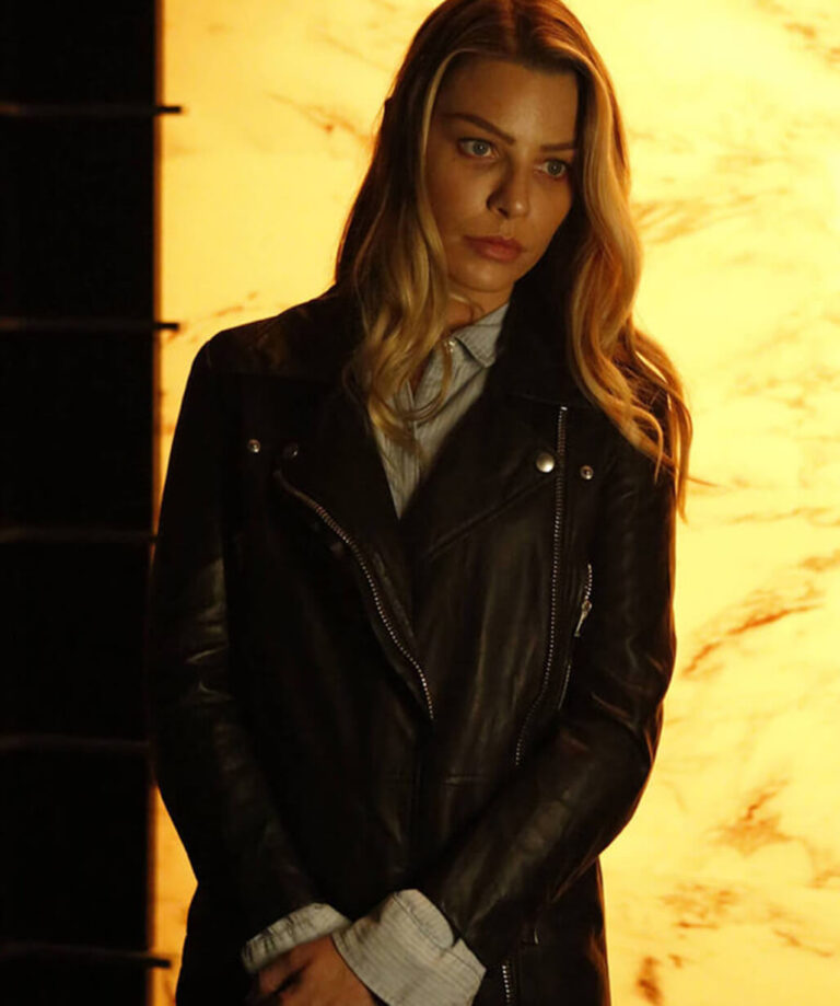 Lucifer S2 Chloe Decker Biker Leather Jacket