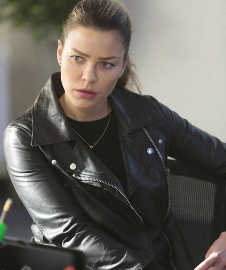 Lucifer S2 Chloe Decker Biker Leather Jacket