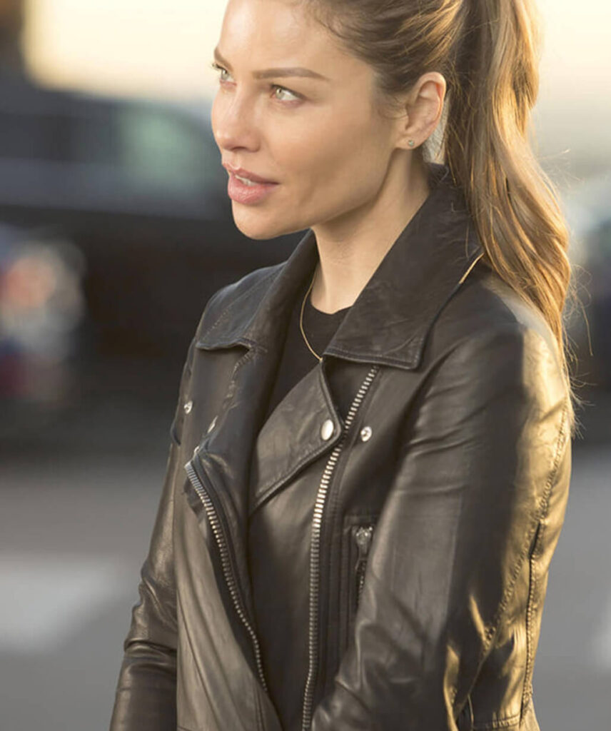 Lucifer S2 Chloe Decker Biker Leather Jacket