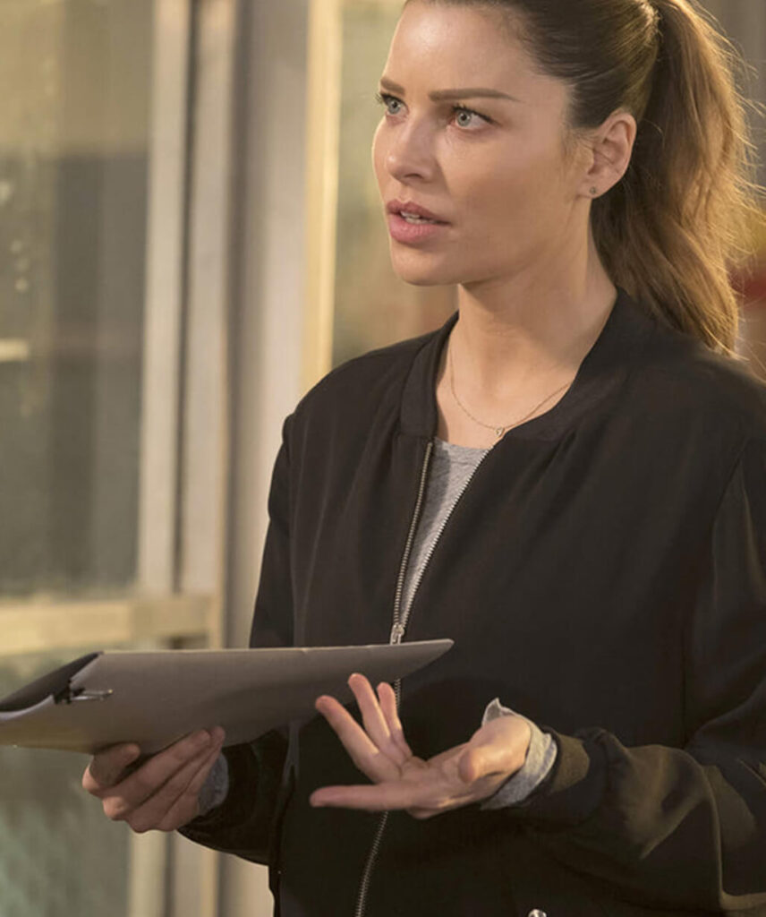 Lucifer S3 Chloe Decker Black Bomber Jacket