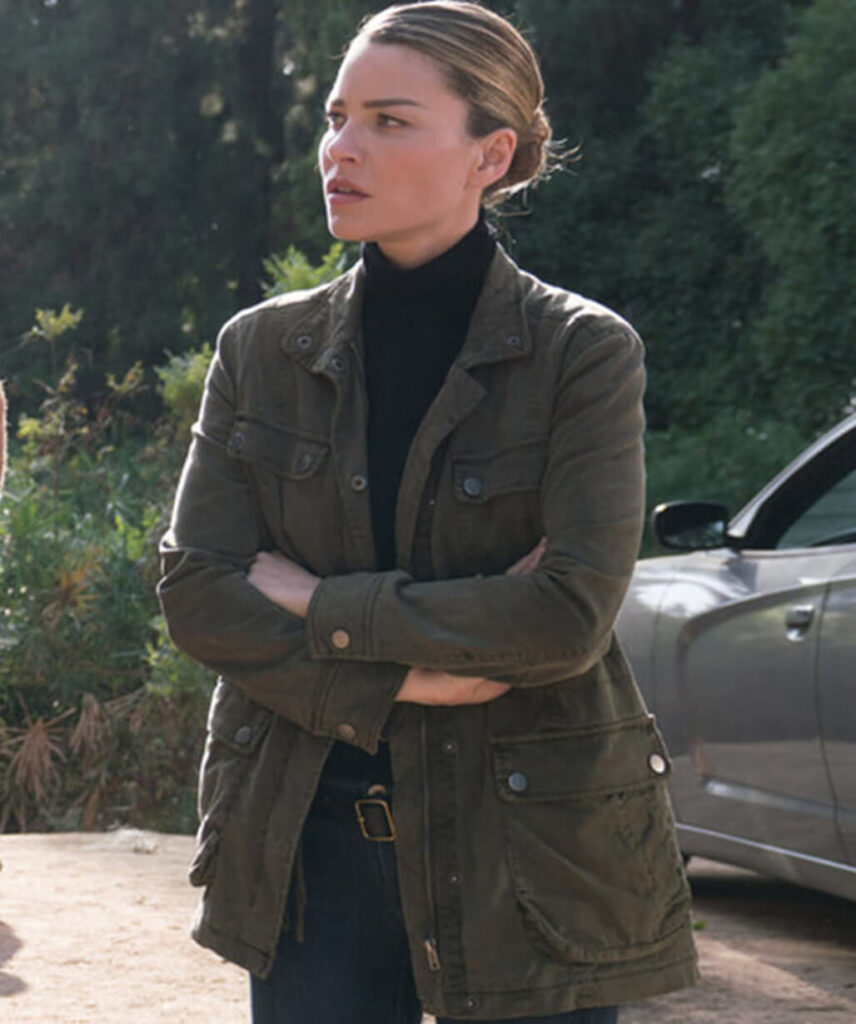Lucifer S3 Chloe Decker Green Cotton Jacket