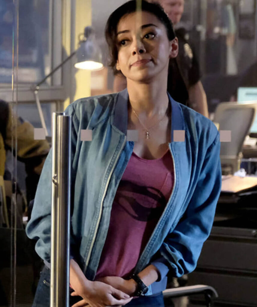 Lucifer S3 Ella Lopez Blue Bomber Jacket